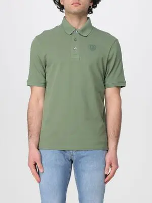 BLAUER. Cotton Polo Shirt - Green
