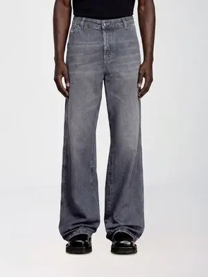 DIESEL® D-livery Wide-leg 5-pocket Jeans In Denim With Mid-rise Waist - Grey