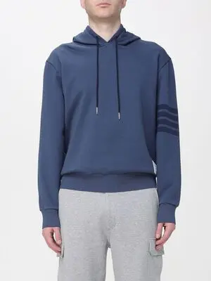 Thom Browne Cotton Hoodie - Blue