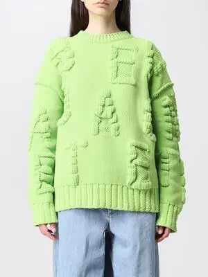 Bottega Veneta Nylon Jumper With Embossed Logo - Green