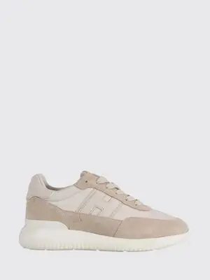 Hogan H709 Suede And Nappa Leather Sneakers - Beige