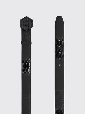 Philipp Plein Python Print Leather Belt