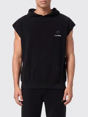 PLEIN SPORT Logo Cotton Hoodie - Black