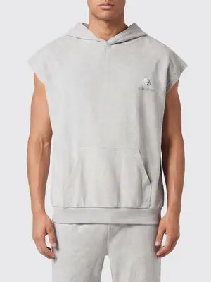 PLEIN SPORT Logo Cotton Hoodie - Grey