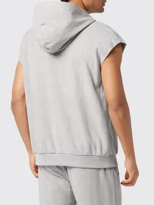 PLEIN SPORT Logo Cotton Hoodie - Grey