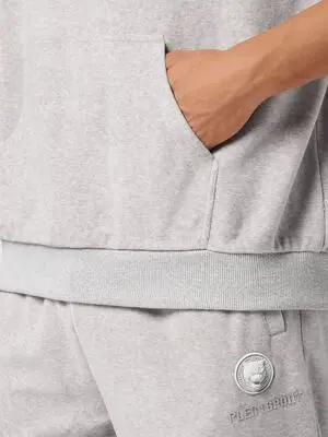 PLEIN SPORT Logo Cotton Hoodie - Grey