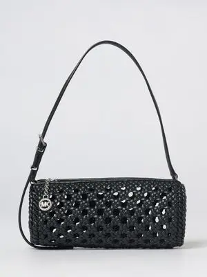 Michael Kors Izzy Woven Polyurethane Bag - Black