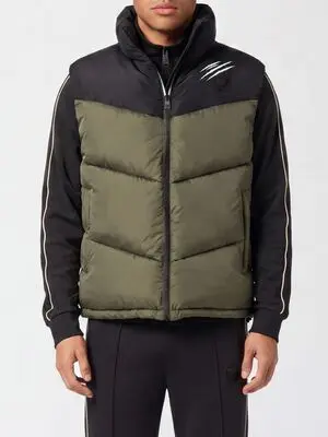 PLEIN SPORT Logo Padded Nylon Vest - Green