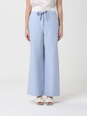 Max Mara Medea Linen Trousers - Blue