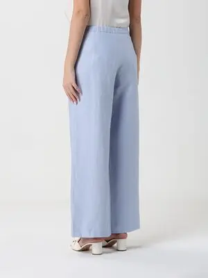 Max Mara Medea Linen Trousers - Blue