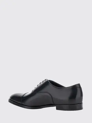 DOUCAL'S Brushed Leather Oxford Shoes With Tapered Toe