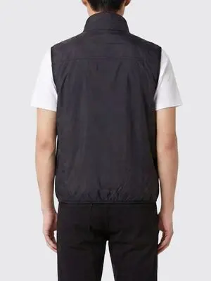 K-WAY Zip-up High Neck Sleeveless Nylon Gilet - Black