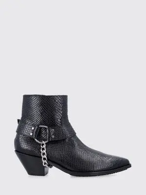 Junya Watanabe Leather Chain Detail Boots - Black