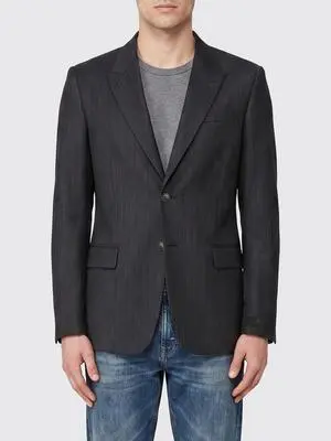 MAISON MARGIELA Virgin Wool And Cotton Single-breasted Blazer - Black