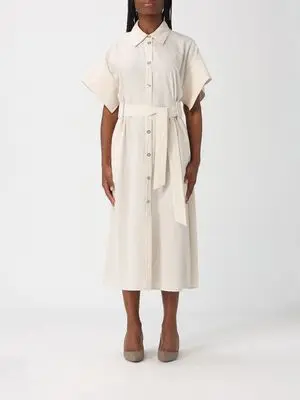 Pinko Belted Shirt Dress - Beige