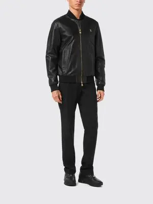 BILLIONAIRE Leather Bomber Jacket