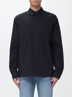 PAOLO PECORA Basic Shirt In Cotton Poplin - Black