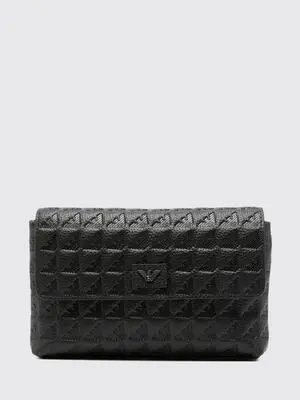 Emporio Armani Grained Leather Bag - Black