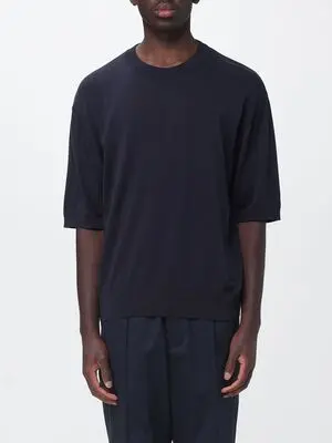 LANEUS Basic Cotton T-shirt - Blue