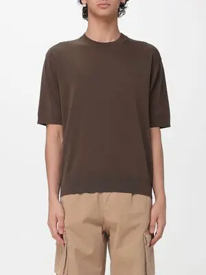 LANEUS Basic Cotton T-shirt Cocoa