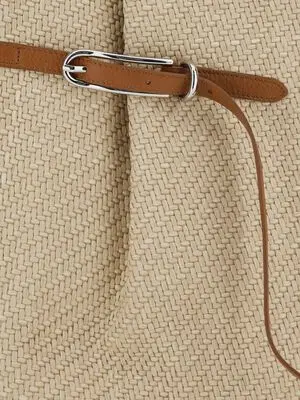 LIFFNER Fabric And Suede Bucket Bag With Drawstring - Beige