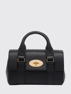 Mulberry Mini Bayswater Top Handle Bag In Full-grain Leather - Black