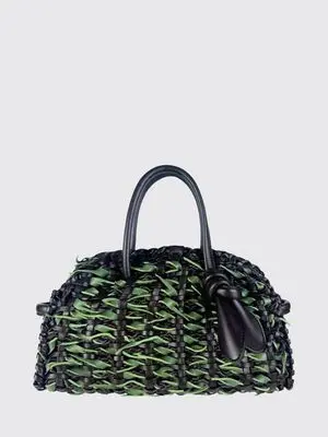 Jacquemus Le Turismo Handbag In Woven Leather With Double Handles - Brown