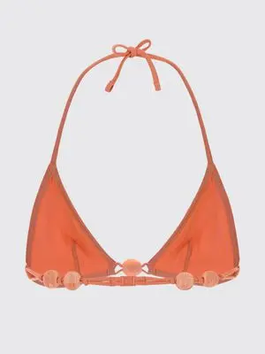 ERES Triangle Bikini Top In Polyamide With Embroidery And Bead Embellishments