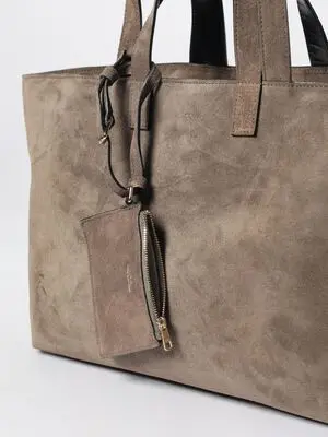 A.p.c. Le Drummer Large Suede Bag - Grey