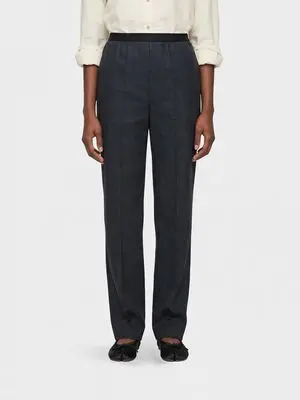 MAISON MARGIELA Slim Fit Virgin Wool Trousers - Grey