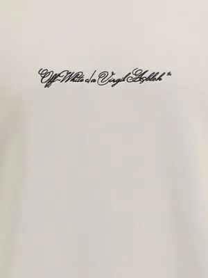 Off-White Cotton Crewneck Sweatshirt - Grey