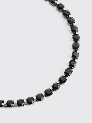 Dsquared2 Brass Necklace With Crystals
