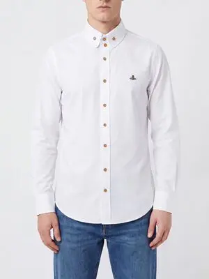 VIVIENNE WESTWOOD Two Button Krall Cotton Shirt - White