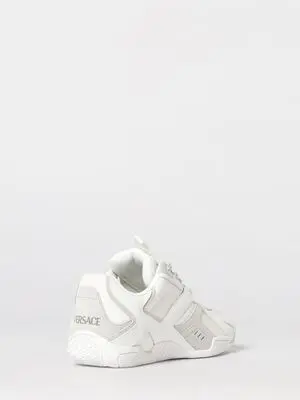 Versace Galaxia Sneakers In Suede And Smooth Leather