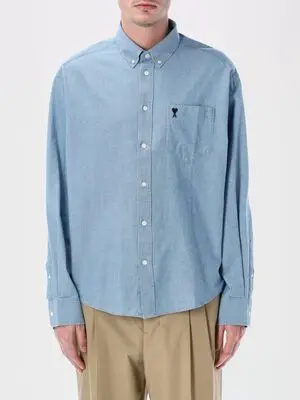 AMI Paris Casual Cotton Shirt - Blue