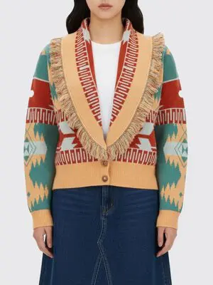 Alanui Icon Wool And Cashmere Cardigan With Ethnic Motif - Fa01