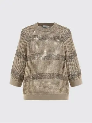 Brunello Cucinelli Cotton Knit With Sequins