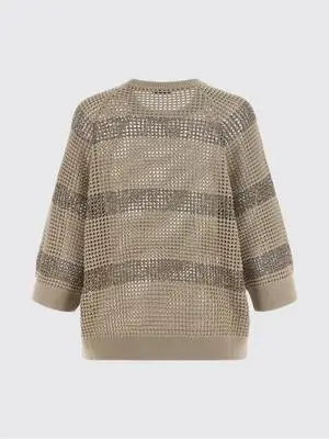 Brunello Cucinelli Cotton Knit With Sequins