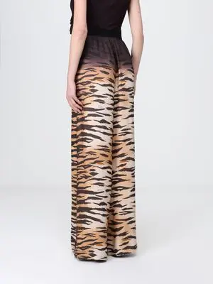 Pinko Animal Print Viscose Palazzo Trousers