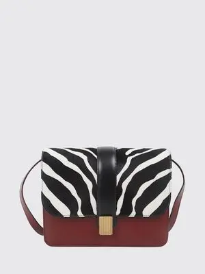 Khaite Blake Zebra-print Pony Hair Crossbody Bag - Red