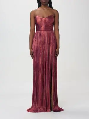 MARIA LUCIA HOHAN Strapless Ruched Gown With Slit