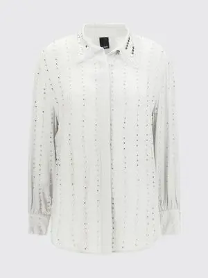Pinko Viscose Shirt With Rhinestones