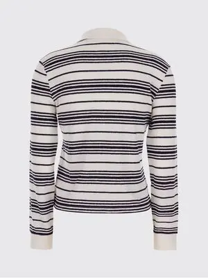 FRAME Striped Polo Long Sleeve