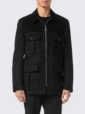 BILLIONAIRE Wool Blend Sahariana Jacket - Black