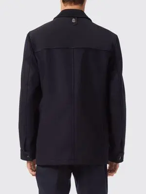 BILLIONAIRE Wool Blend Sahariana Jacket - Navy