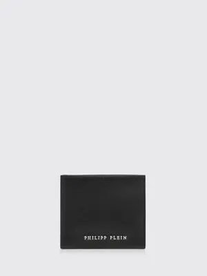 Philipp Plein Bi-fold Wallet With Logo Print - Black