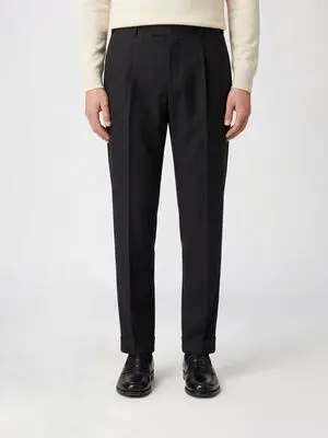 PT TORINO Stretch Virgin Wool Tailored Trousers - Blue