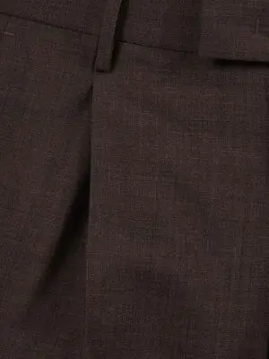 PT TORINO Stretch Virgin Wool Tailored Trousers - Brown