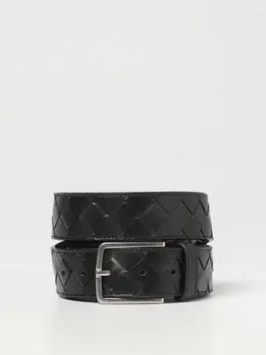 Bottega Veneta Woven Leather Belt - Black