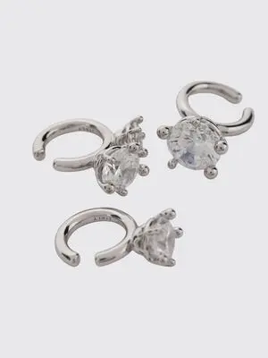 PANCONESI Constellation Set Of Three Crystal-embellished Earrings